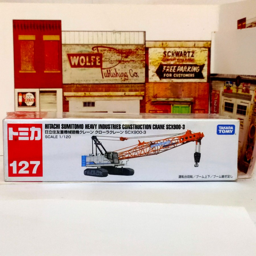 Tomica Long No. 127 HITACHI SUMITOMO HEAVY INDUSTRIES CRANE Original ...