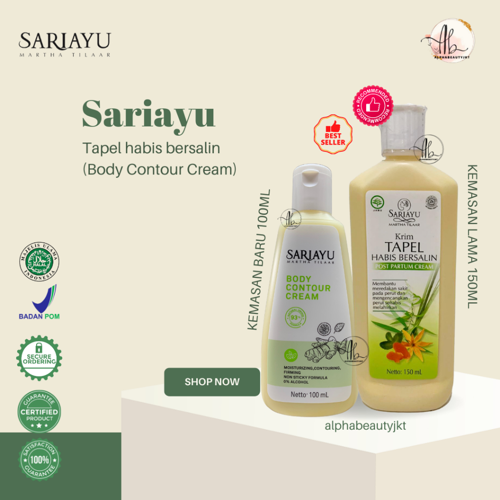 Sariayu TAPEL CREAM JAMU HABIS BERSALIN 150 ML - CREAM TAPEL SARIAYU ...