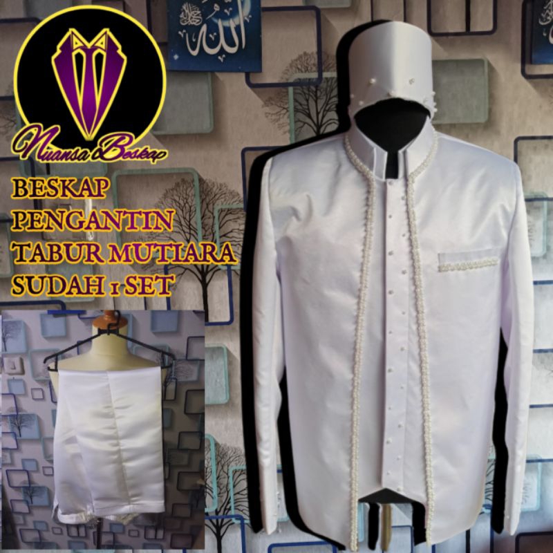 The groom's Beskap is standard size pearl model / basofi / contract ...