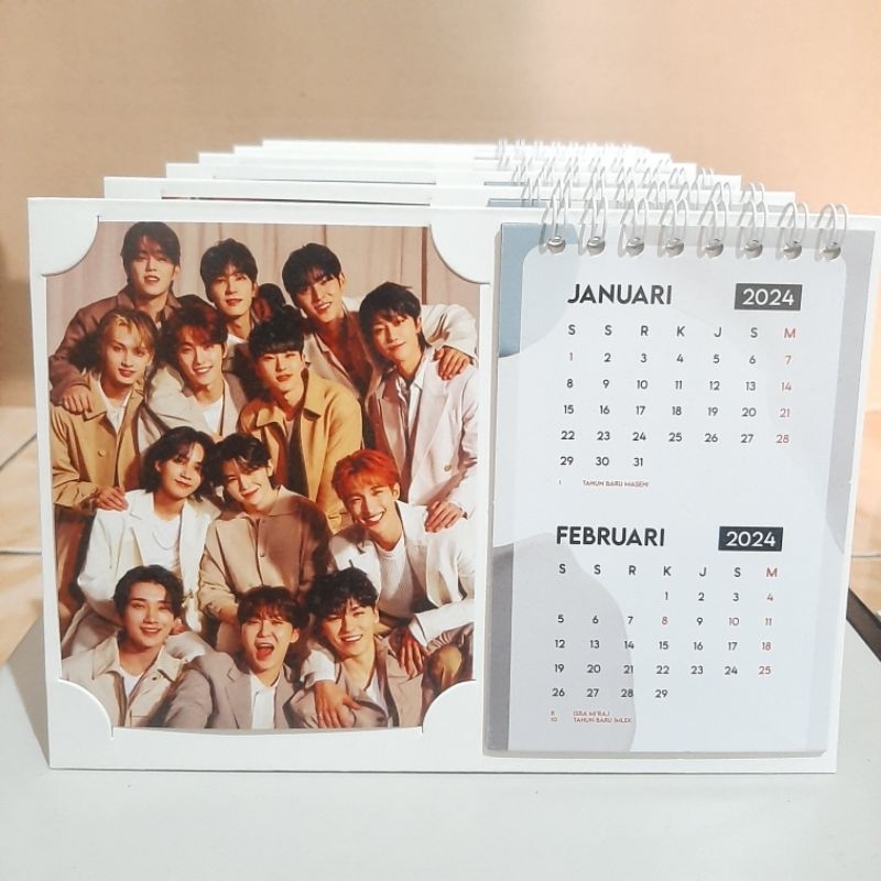 [Version 3] Sitting Calendar 2024 Kpop, seventeen nct dream, nct 127, zb1,treasure, bts, stray ...