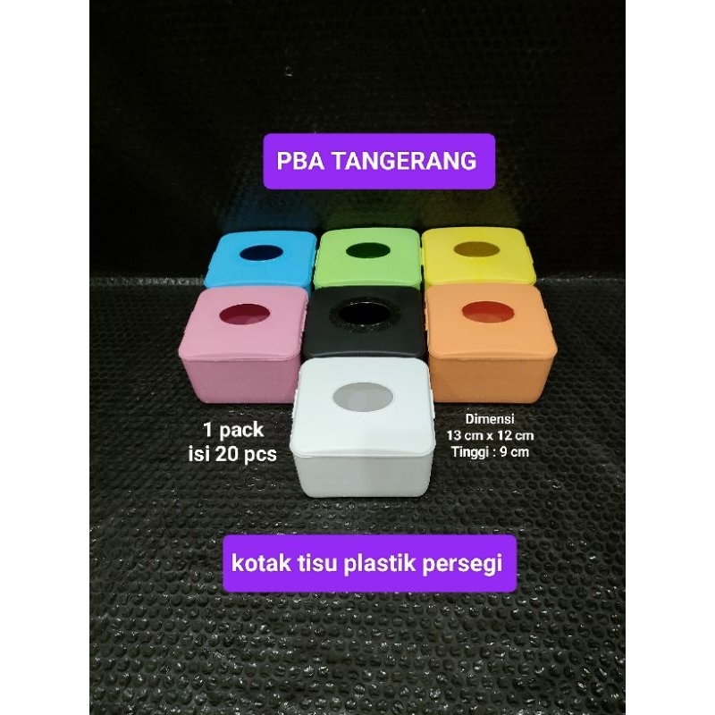 Pop up plastic tissue holder / square tissue box / plastic tissue ...