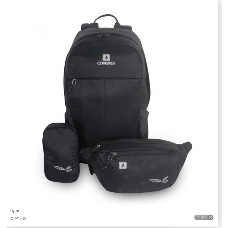 Consina fly 20l waistbag backpack and hp case with 3 14 inch laptop ...