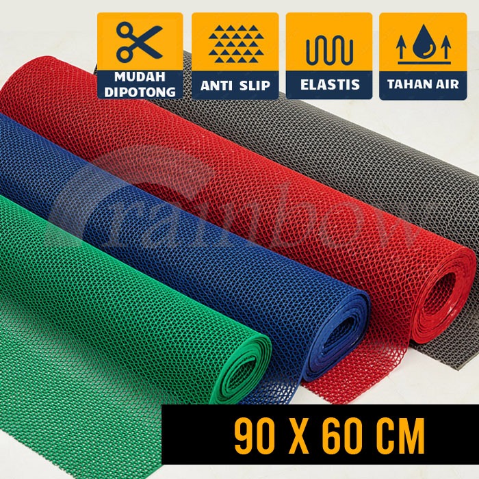 Anti Slip PVC Rubber Carpet Mat Net Mat - 60 x 90 | Shopee Singapore