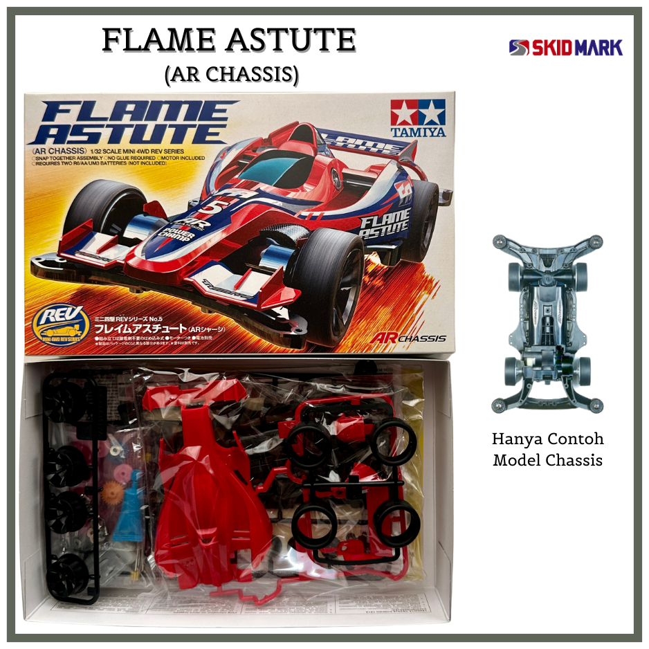Tamiya Mini 4WD Assembly Car - Flame Astute AR Chassis (ORIGINAL ...