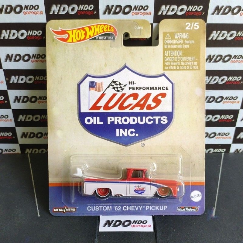 Hot Wheels Premium Custom '62 Chevy Pickup Lucas Oil - 2023 Vintage Oil ...