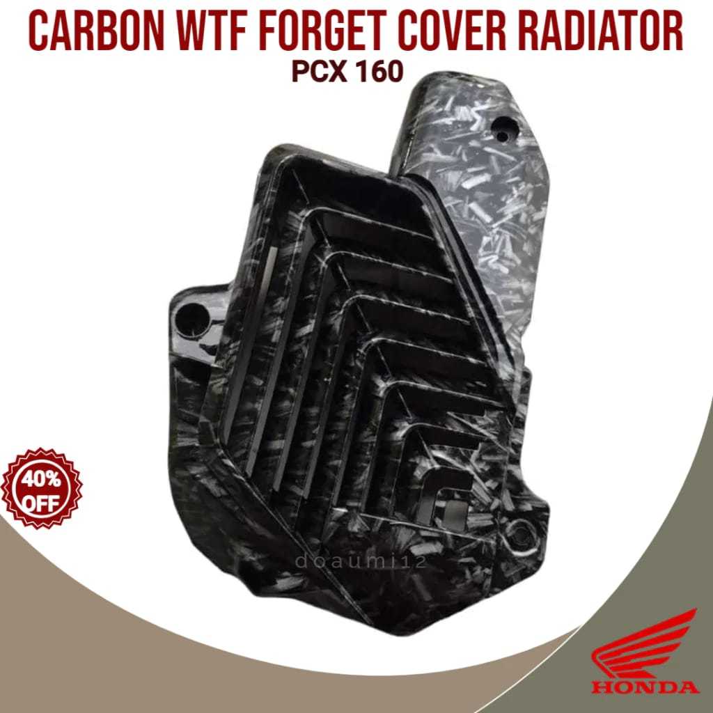 Forged PCX 160 2021-2023 CARBON RADIATOR COVER COVER ORIGINAL ORIGINAL ...