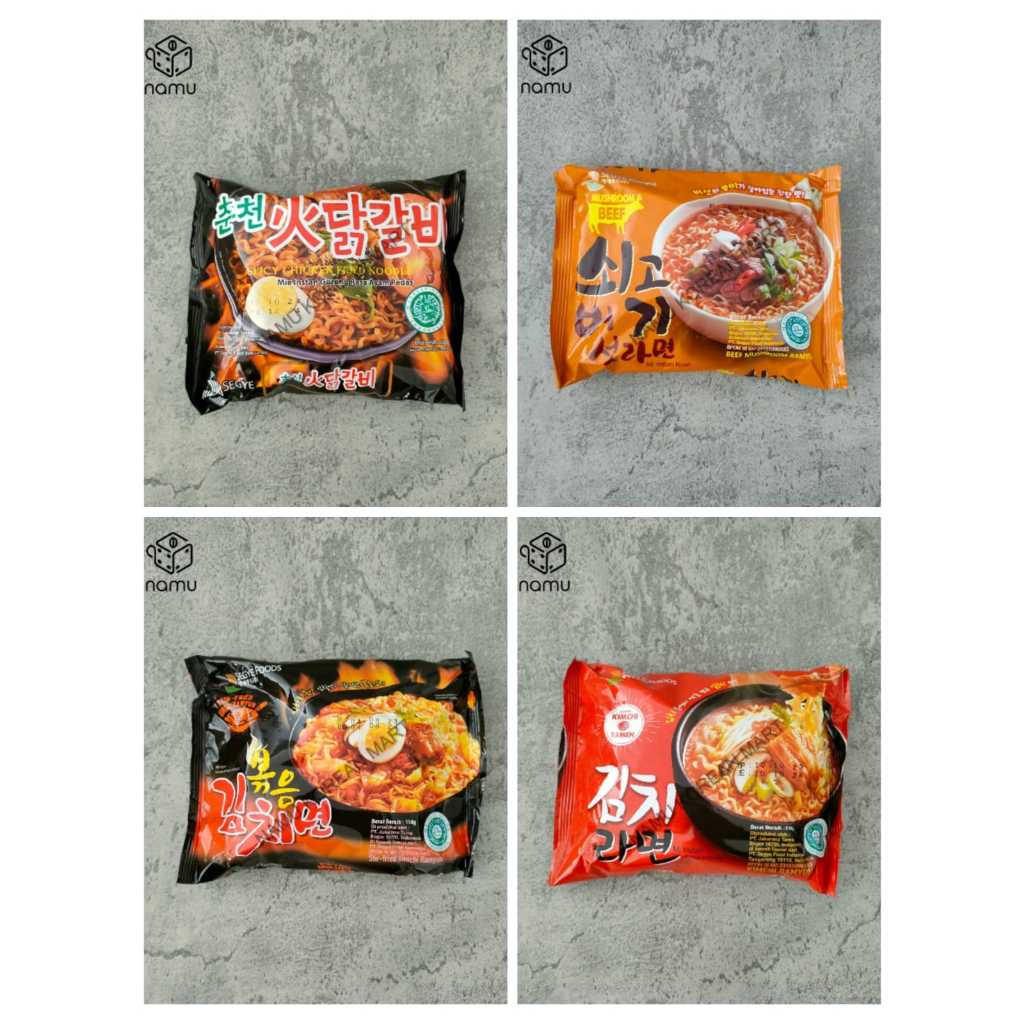 Segye Ramyun Beef Mushroom 114gr/Ramyun Kimchi Soup/Ramyun Kimchi Stir ...