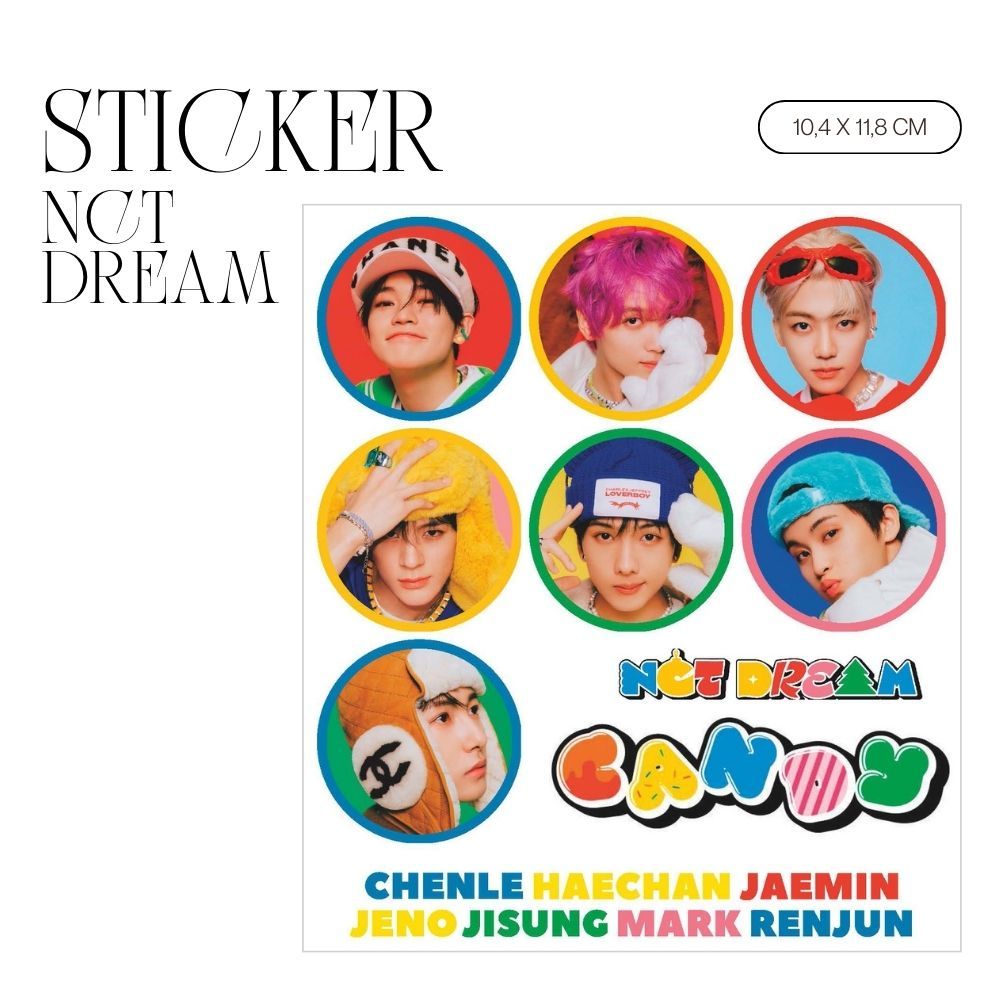 Nct DREAM CANDY STICKERS (1 SET) TTD KPOP IDOL KOREA PREMIUM UNOFFICIAL ...