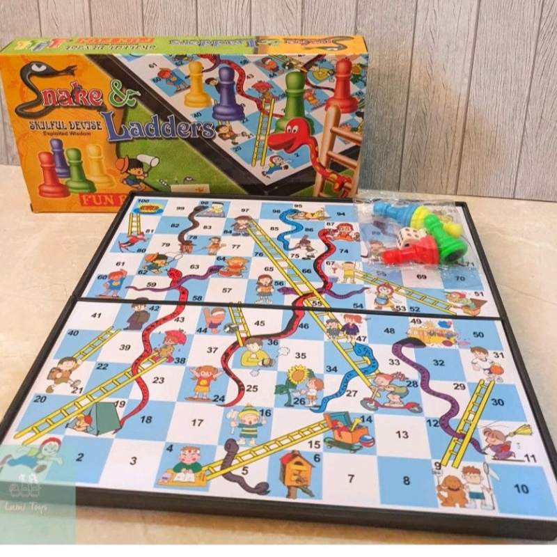 Toy Board Game Fun Snake Ladder Snake Magnetic Ladder -- 2309 | Shopee ...