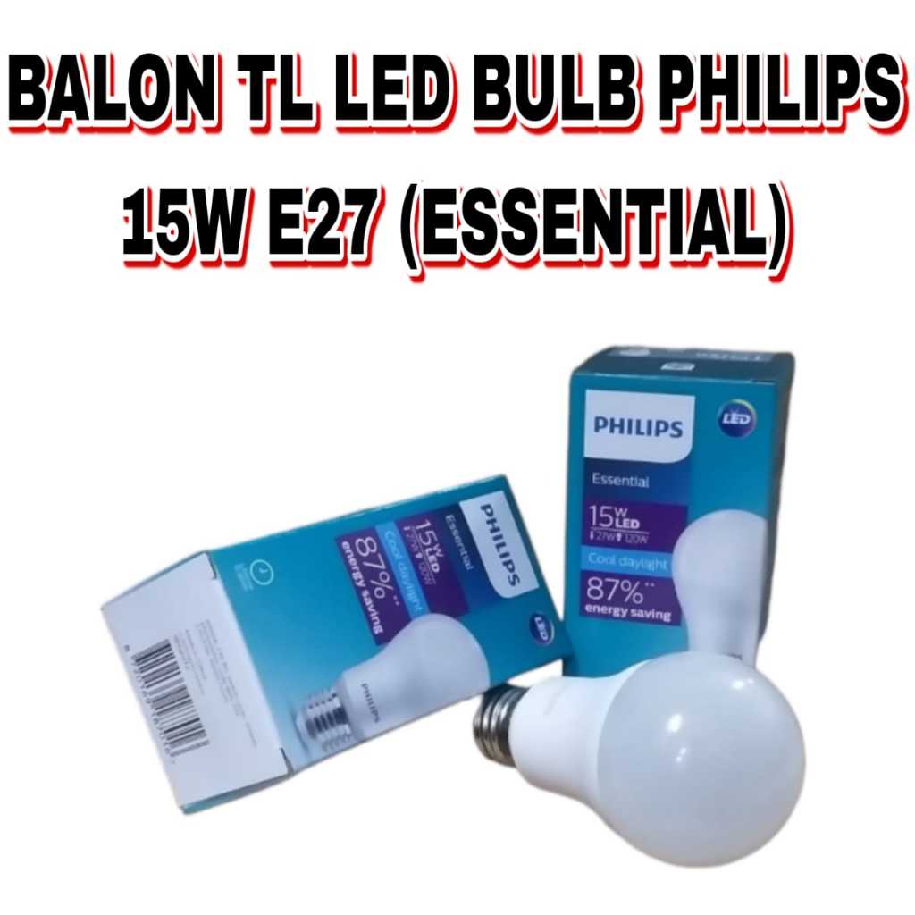 Philips 15W E27 TL LED BULB BALLOONS (ESSENTIAL) | Shopee Singapore
