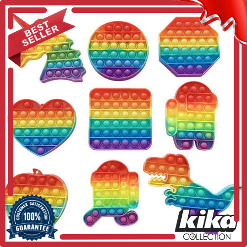 Pop IT Popit RAINBOW UNICORN Fidget Push Pop Its Fidget Toy Push ...