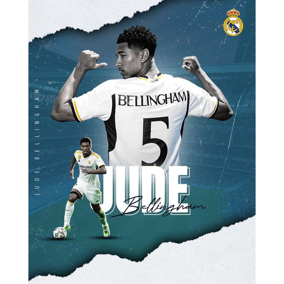 Jude Bellingham Ball poster (custom Can) | Shopee Singapore