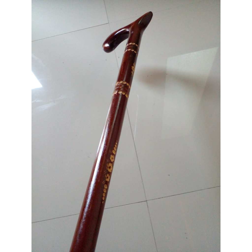 KAYU Original Teak Wood Walking Stick/Wooden Stick/Walking Stick/1Ft ...