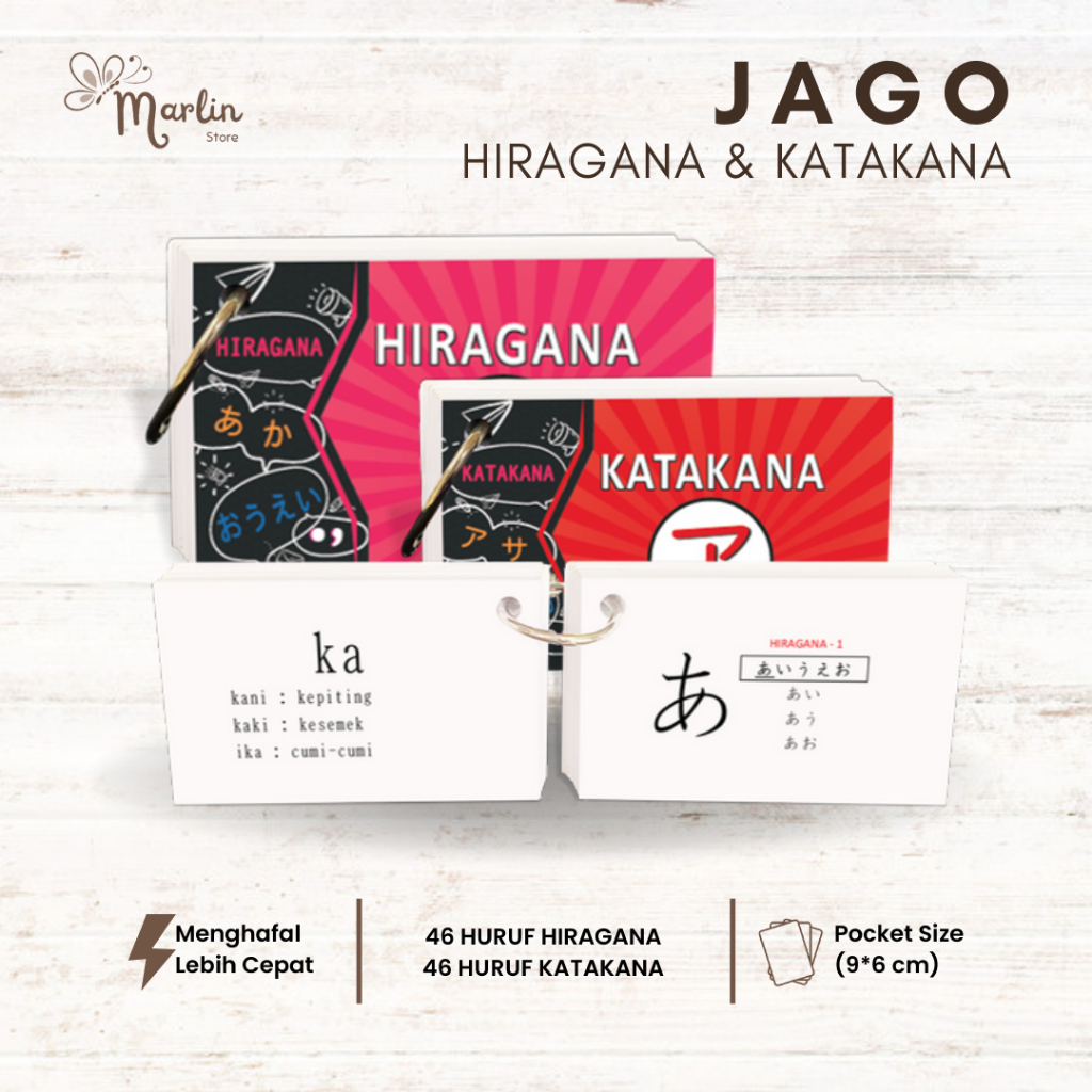 Hiragana Katakana Letter Flashcards Japanese Language Education Quick ...
