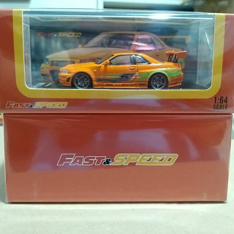 Fast&speed Nissan Skyline GTR R34 Orange Fast and Furious Livery ...