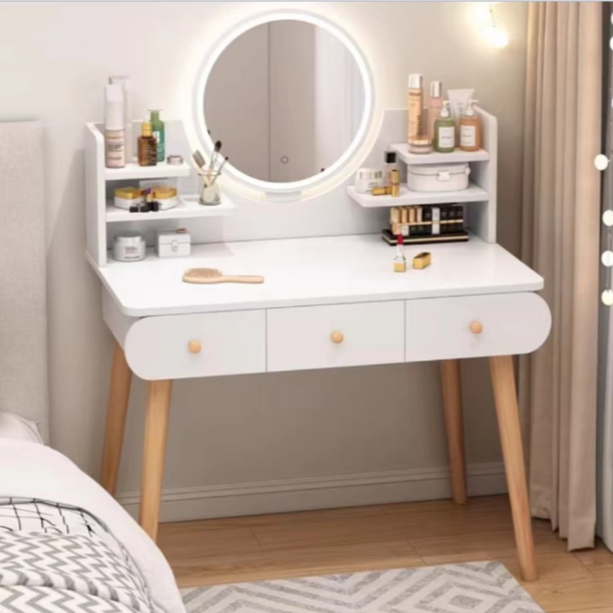 Furnibest Dressing Table Cosmetic Rack Dressing Table LED Light ...