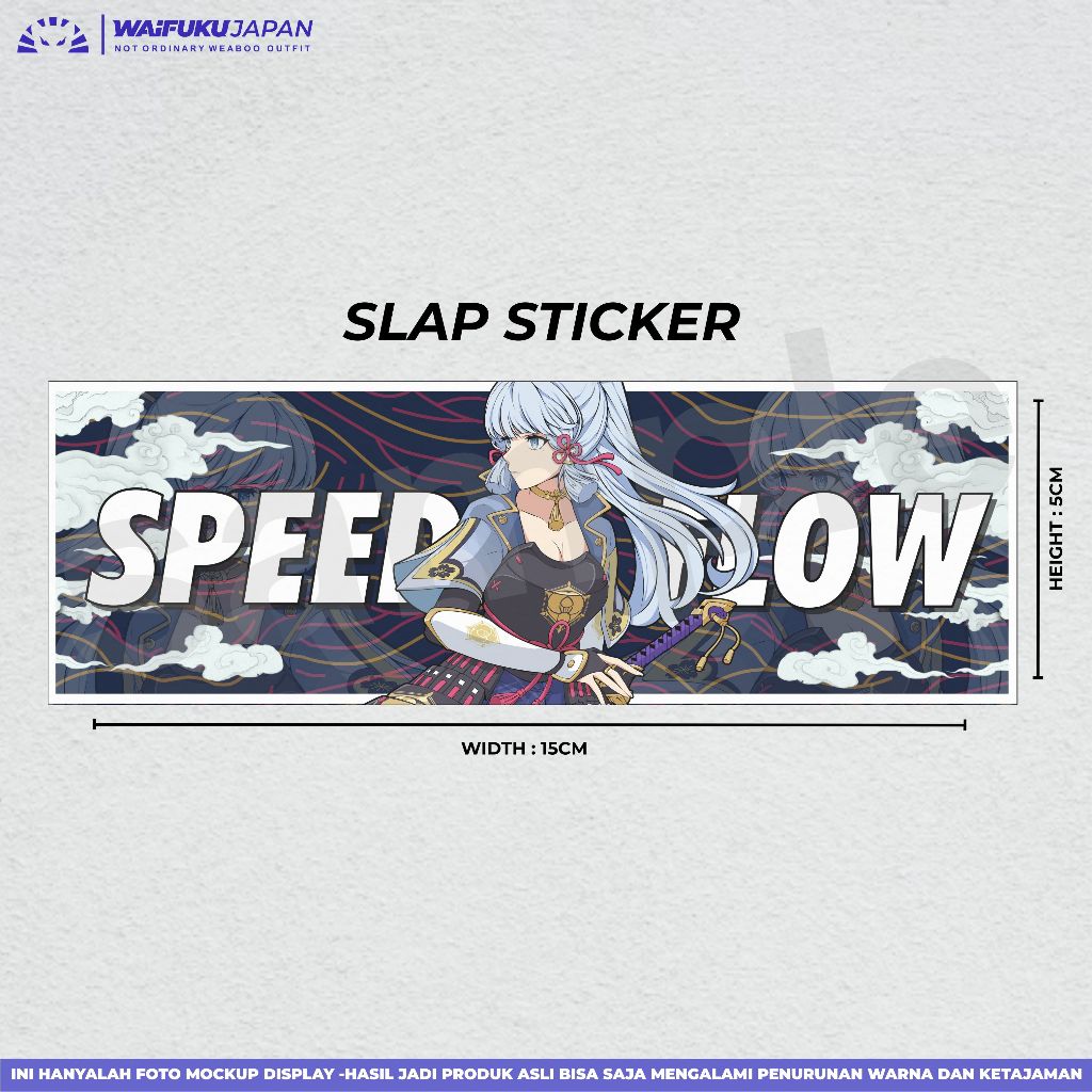Jdm Genshin Impact Anime Slap Sticker - Thursday Ayaka | Shopee Singapore