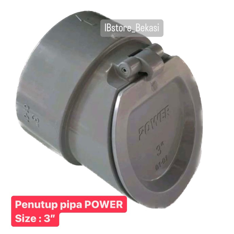 Backflow VALVE POWER PVC/3" POWER Drain Pipe Cap | Shopee Singapore