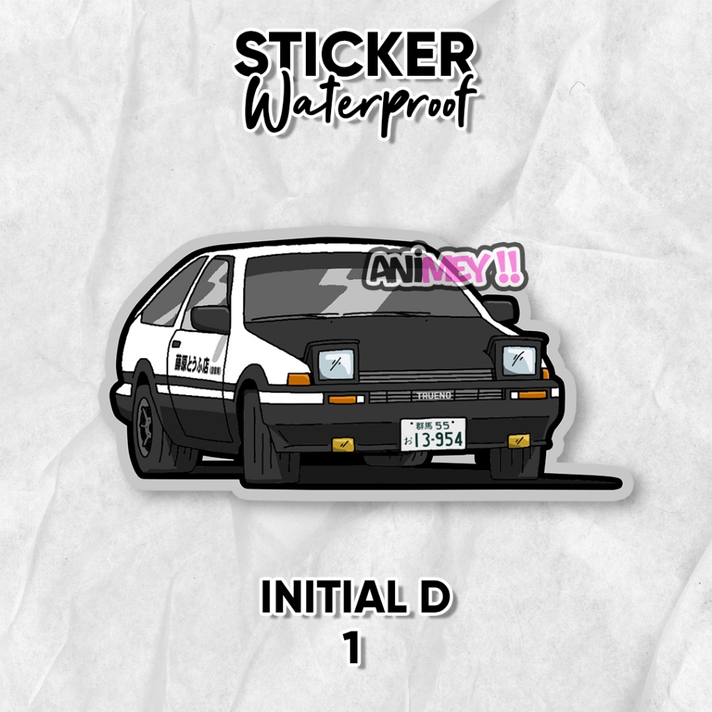 Initial D Sticker/Waterproof Sticker/Takumi Fujiwara/Hachiroku | Shopee ...