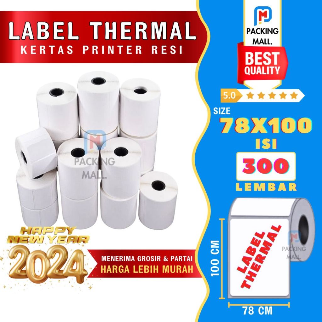 Thermal Label/Label Printer/Sticker Coded Shipping Label Size 78x100 ...