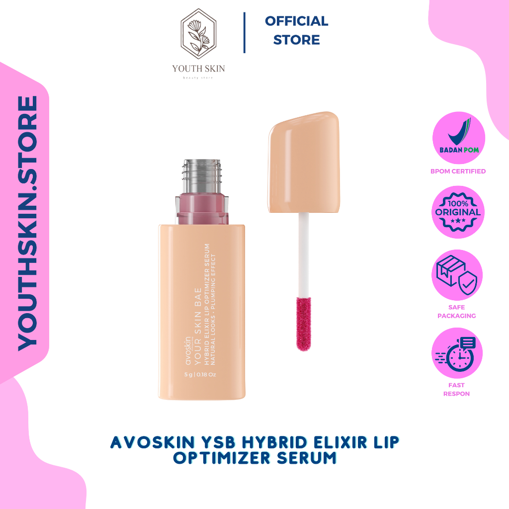 Avoskin YSB Hybrid Elixir Lip Optimizer Serum 5 gr | Moisturizing, Plumpy, Bright, Healthy Lip ...
