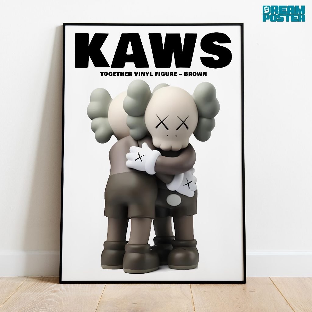 Kaws Hypebeast Poster - Together Vinyl Figure Frameblock | Shopee Singapore