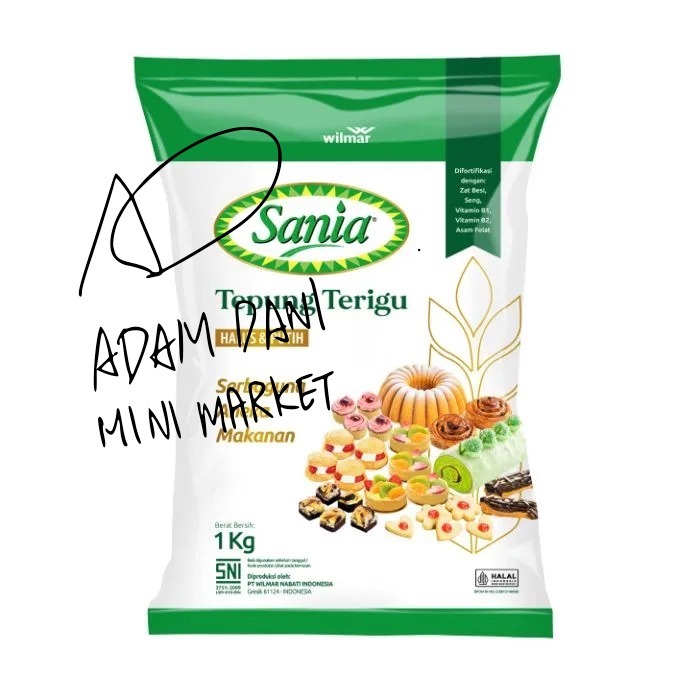 Multipurpose SANIA WHEAT FLOUR 1 kg | Shopee Singapore