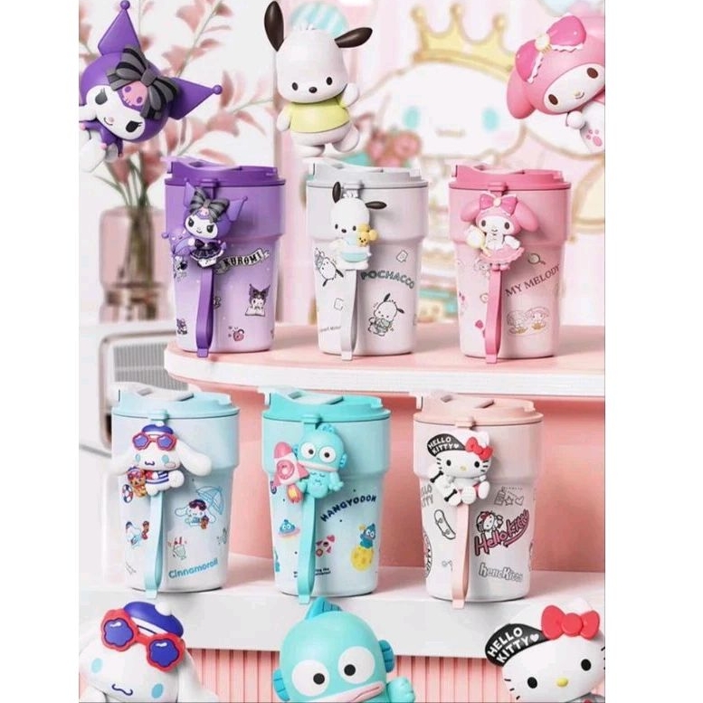 Sanrio Stainless Glass Bottle / Sanrio Coffee Glass / Hello Kitty Glass ...