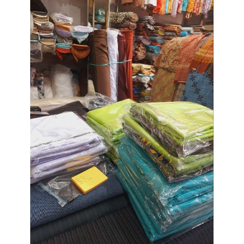 HIJAU Soedono Madiun RSUD Nurse Uniform Fabric (Green And Blue ...