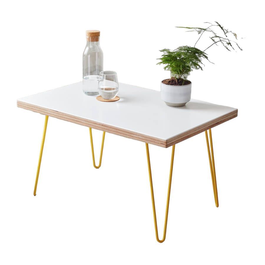 Multipurpose Living Room Table with Gold Legs / Aesthetic Terrace ...