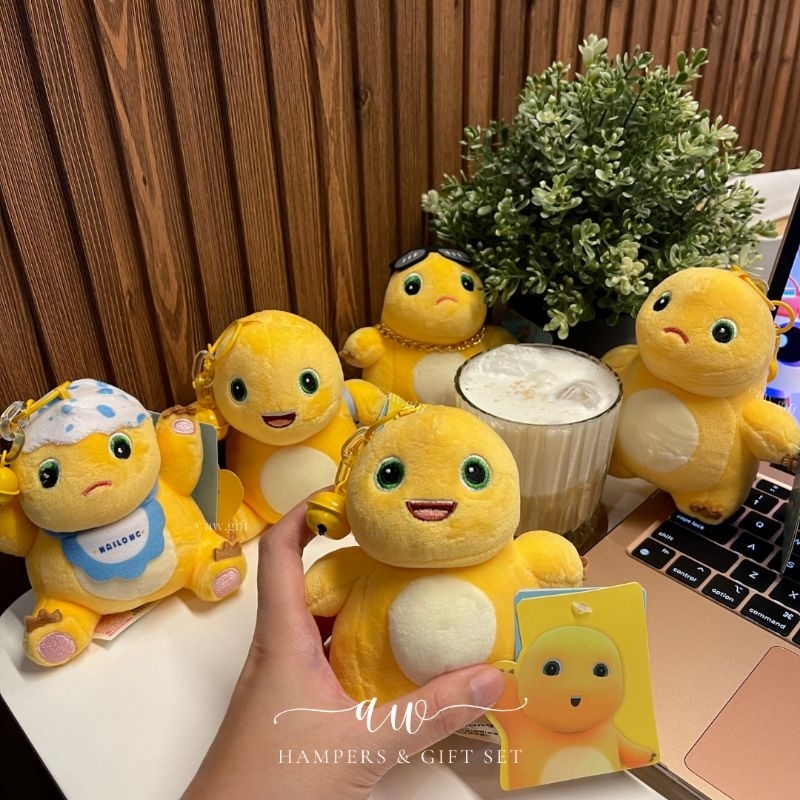 GANTUNGAN NAI LONG NAILONG NAALONG YELLOW DINO KEYCHAIN MILK DINO ...