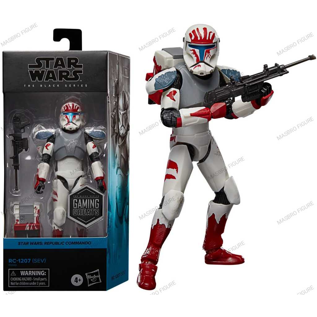 Hasbro Star Wars Black Series Gaming Greats 11 REPUBLIC COMMANDO Action ...