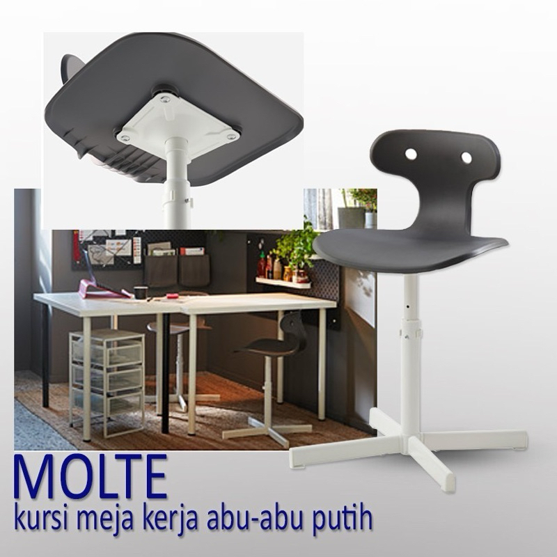 Molte work chair/study chair/office chair by Ikea | Shopee Singapore