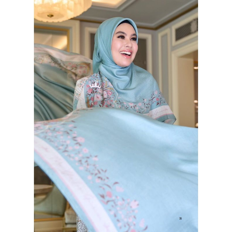 Restock!! Hijab Florentina Sage Scarf By IVAN GUNAWAN-(ORIGINAL ...