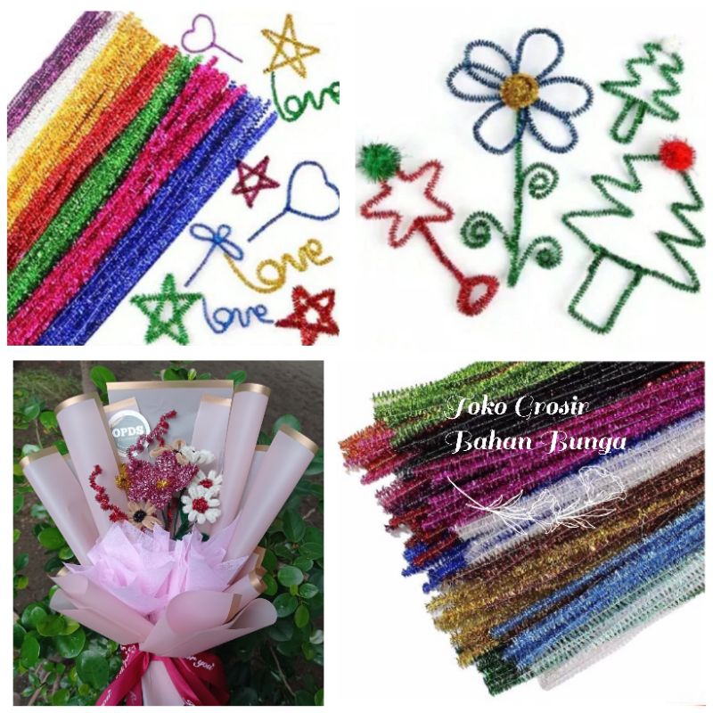 25pcs And 50pcs Metallic Mercy Feather Wire/Glitter Mercy Feather Wire ...