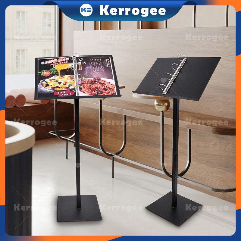 A4 Menu Stand Holder Stand Menu Holder display Stand Menu Rack Books ...