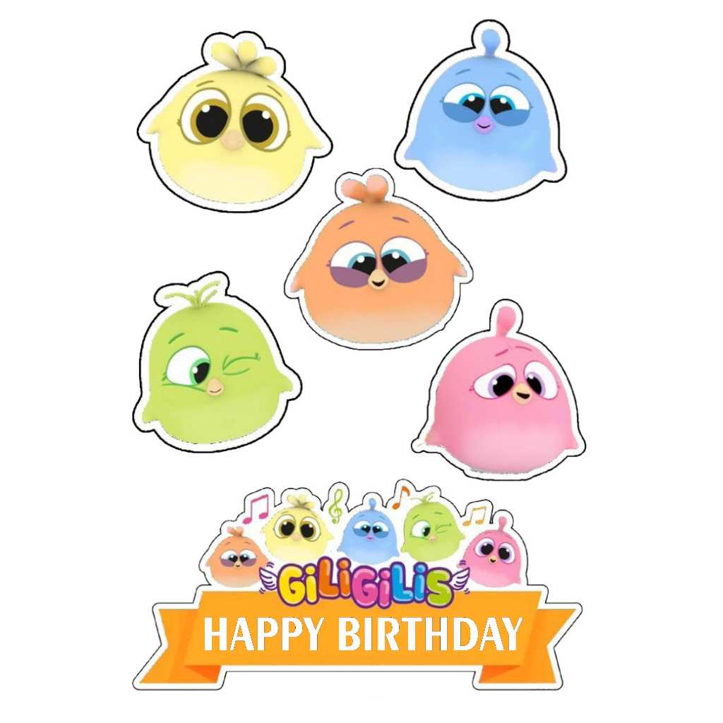 Custom CAKE TOPPER Birthday CAKE TOPPER GILIGILIS Birthday CAKE TOPPER ...