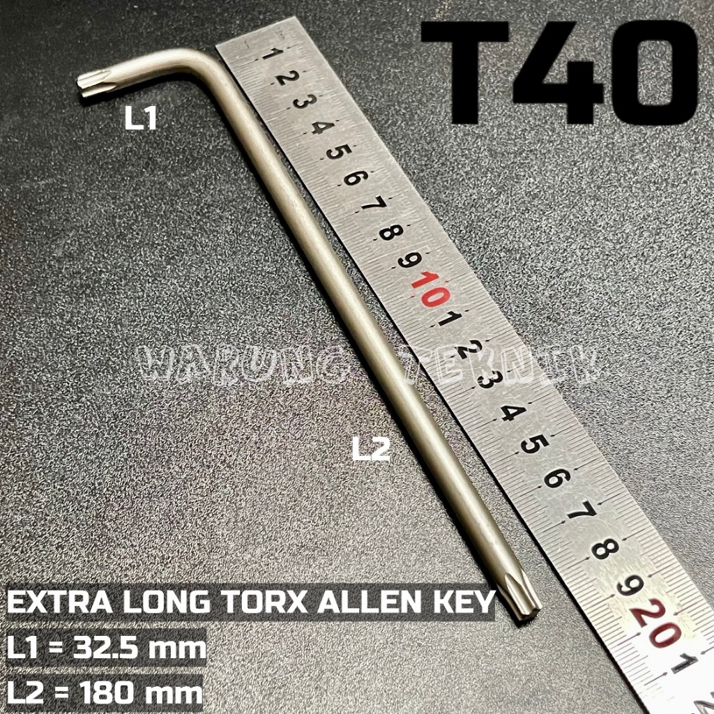 Wipro EXTRA LONG TORX ALLEN KEY - KUNCI L BINTANG SIX EXTRA LONG T40 ...