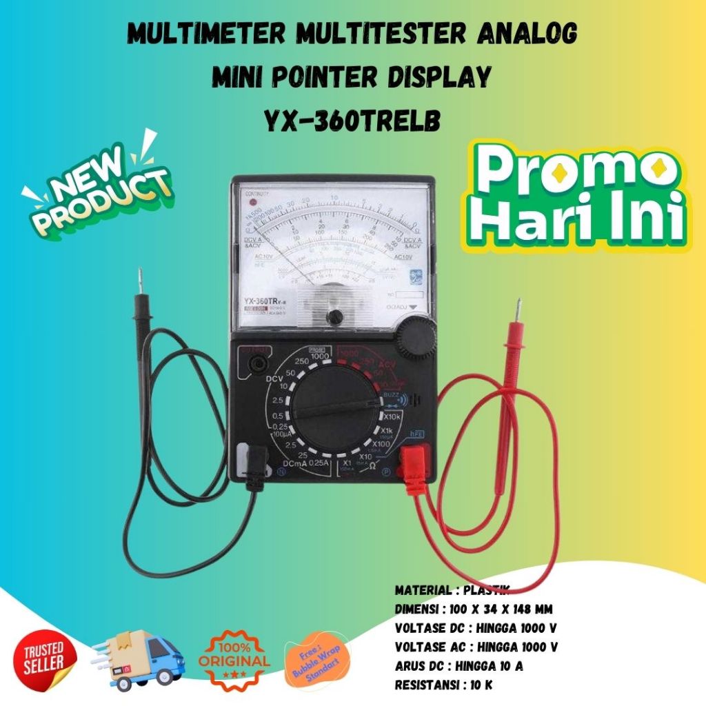 YX-360TRELB Accurate Analog Mini Pointer Display Multimeter Multitester ...
