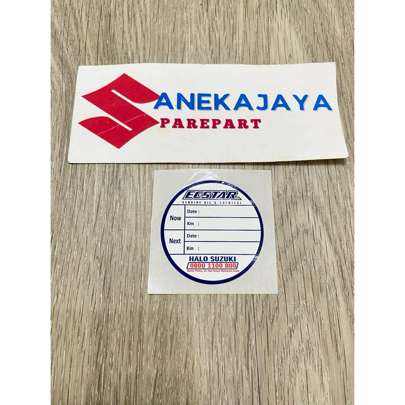 Sticker LABEL STICKER Oil Change SUZUKI SATRIA FU GSX BANDIT SHOGUN ...