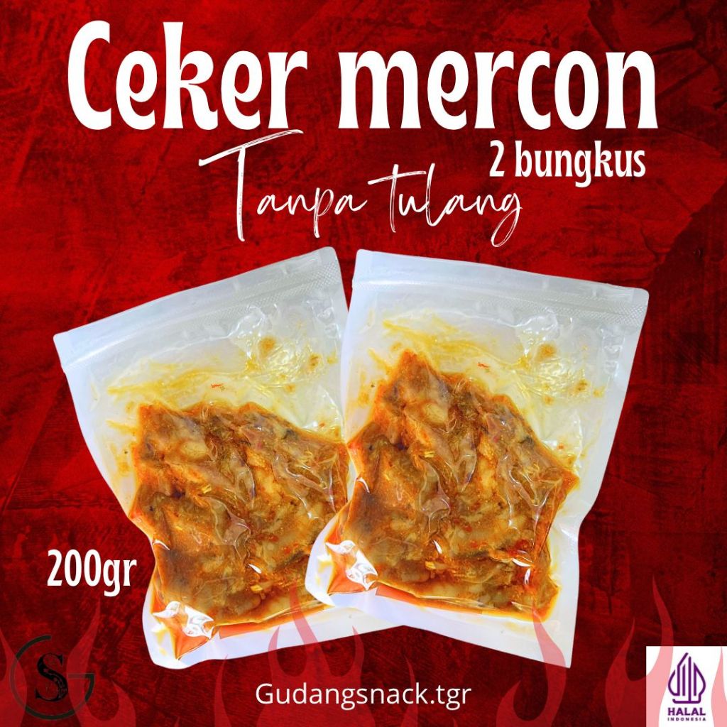 [BUNDLING] 2 Packs of Spicy Mercon Cekers Sambal Nampol 150gr Get 2 ...