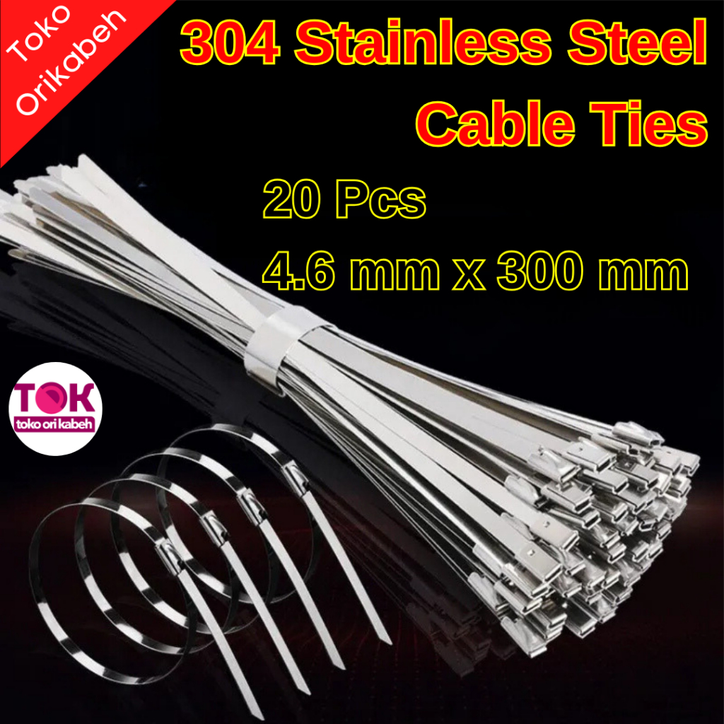 Cable Ties Stainless Steel 30cm Multipurpose 300mm Cable Cable Insulock ...