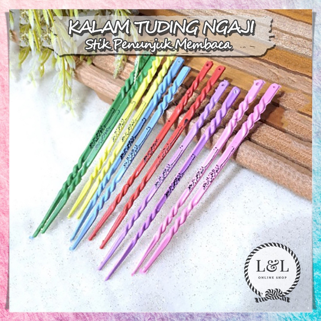 Tuding Koran Clear Plastic Kalam Stick Pointer for Reading Iqro and Al ...