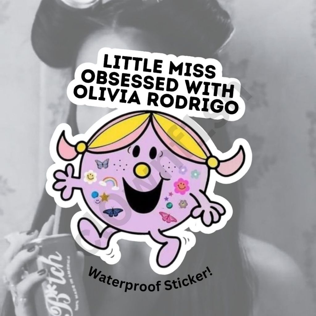 Little Miss Obsessed with Olivia Rodrigo Waterproof Sticker | Shopee ...