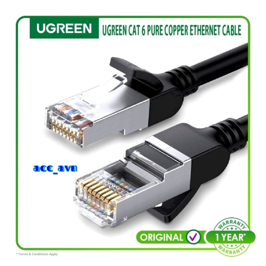 Ugreen Cable LAN Cable 5 meters 5M 50194 Cat 6 Utp Ethernet Black ...