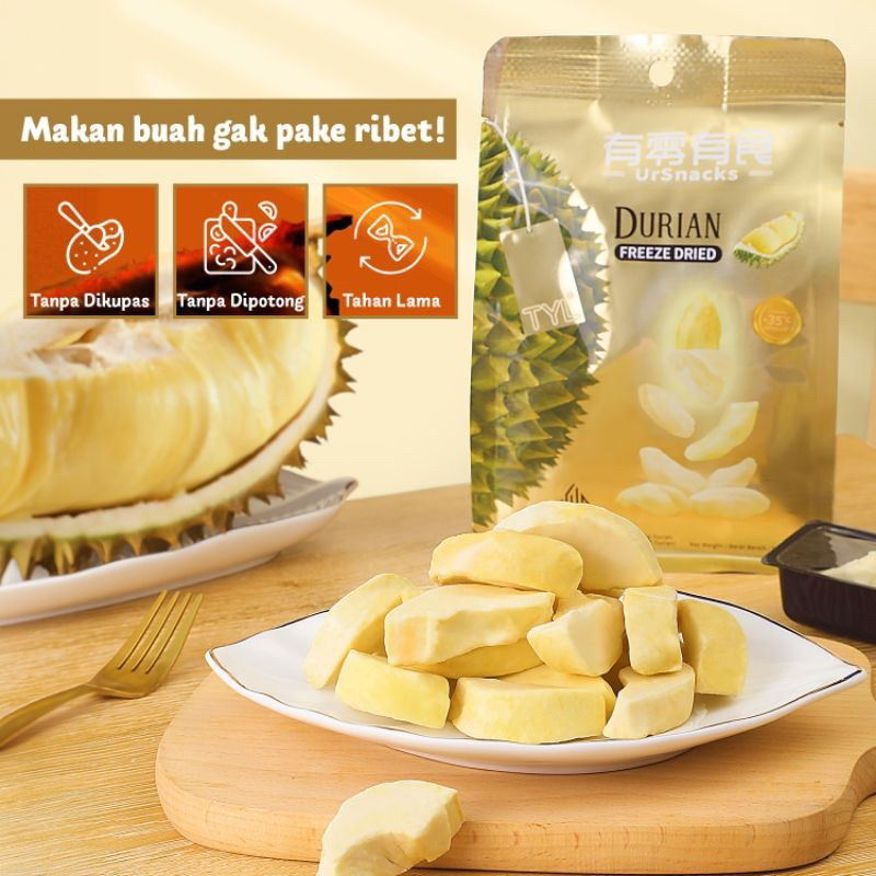 Tyl Ursnacks freeze dried Durian / Durian flavored dried fruit Snack ...