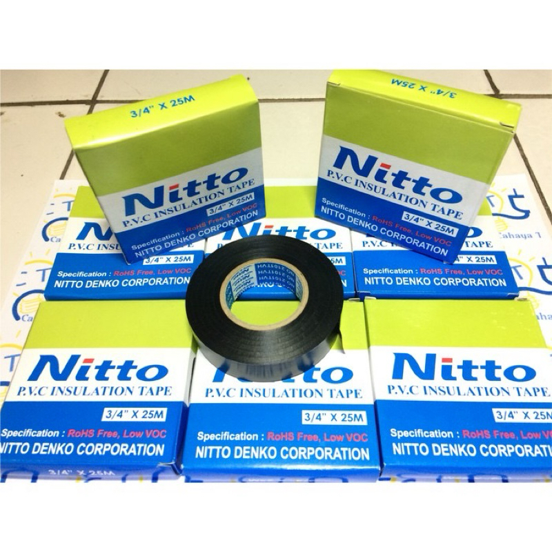 Nitto Electrical Insulation / Nitto Duct Tape / Nitto Insulation / Nitto PVC Insulation Tape 3/4 ...