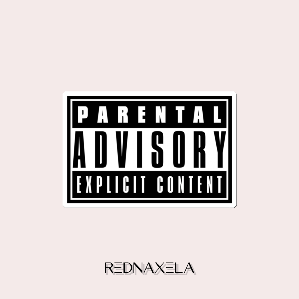 Vinyl Sticker Parental Advisory Sticker Outdoor Suitcase Sticker ...
