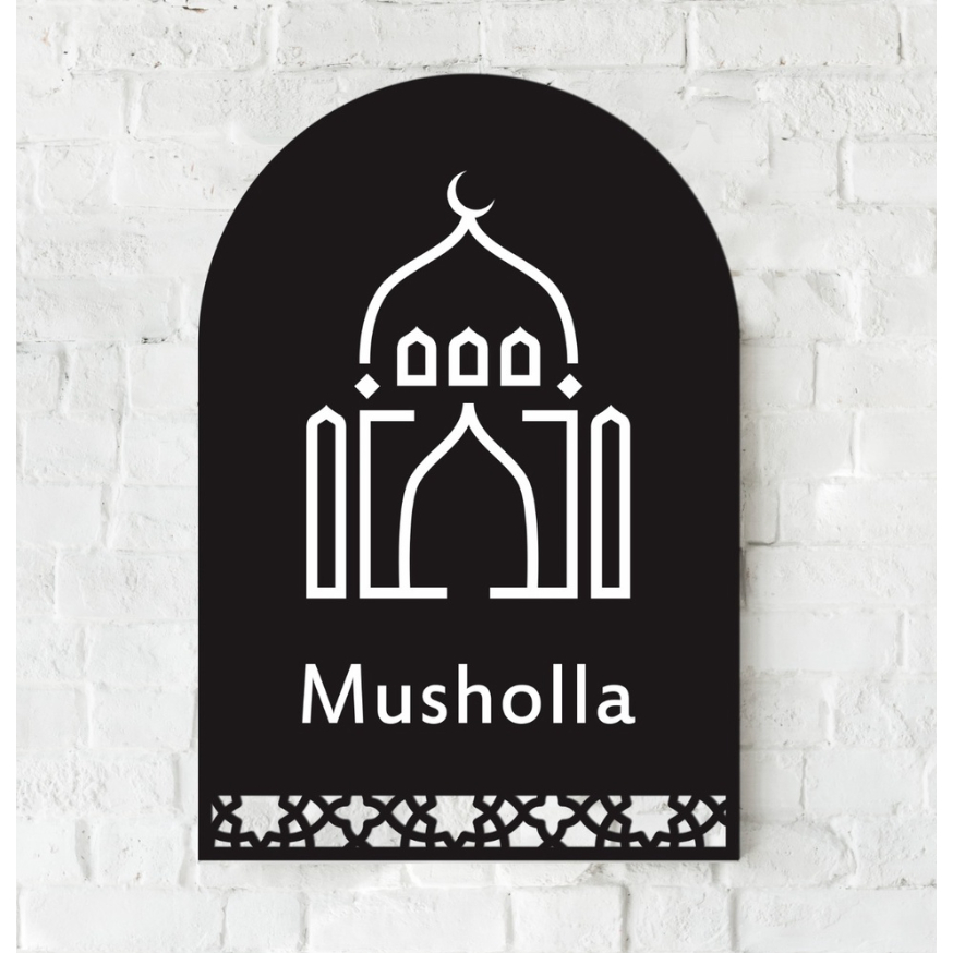 Musholla Acrylic SIGN | Acrylic SIGNAGE | Beautiful MUSHOLLA Decoration ...
