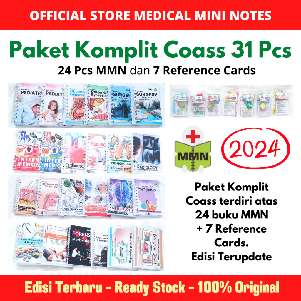 New Prints 2024| Original | Complete MMN COASS Package 31pcs (24 bk+7 ...